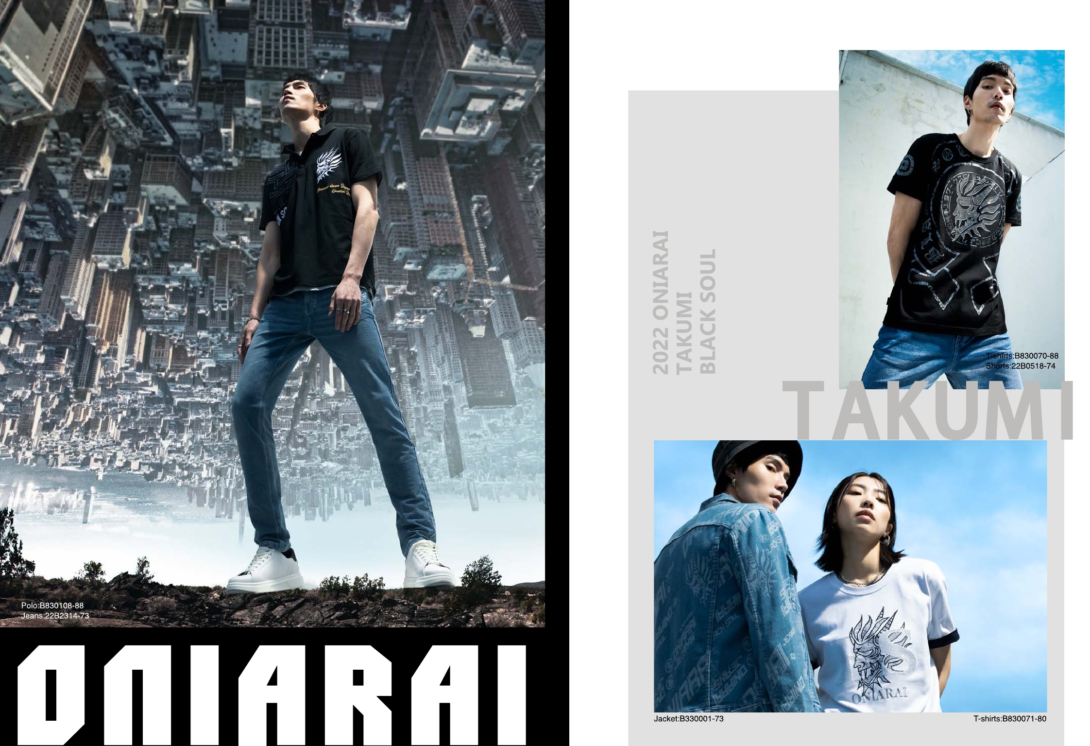 2022 春夏【鬼洗ONIARAI】型錄 NEW ARRIVALS | BLUEWAY 鬼洗い官方網站
