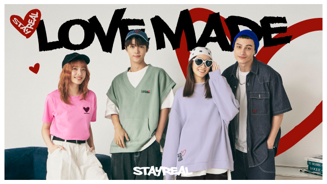 LOVE MADE心心相印，釋放幸福能量，STAYREAL情人節系列浪漫登場 | STAYREAL線上商店