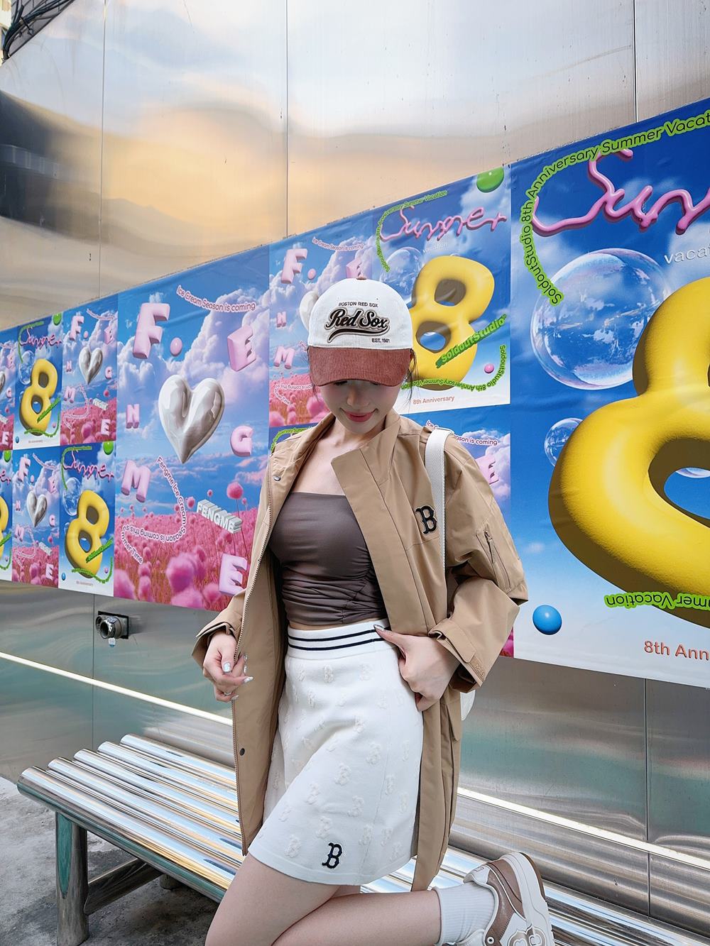 MLB X Una龐奇🍼奶茶色系穿搭 | MLB Korea TW