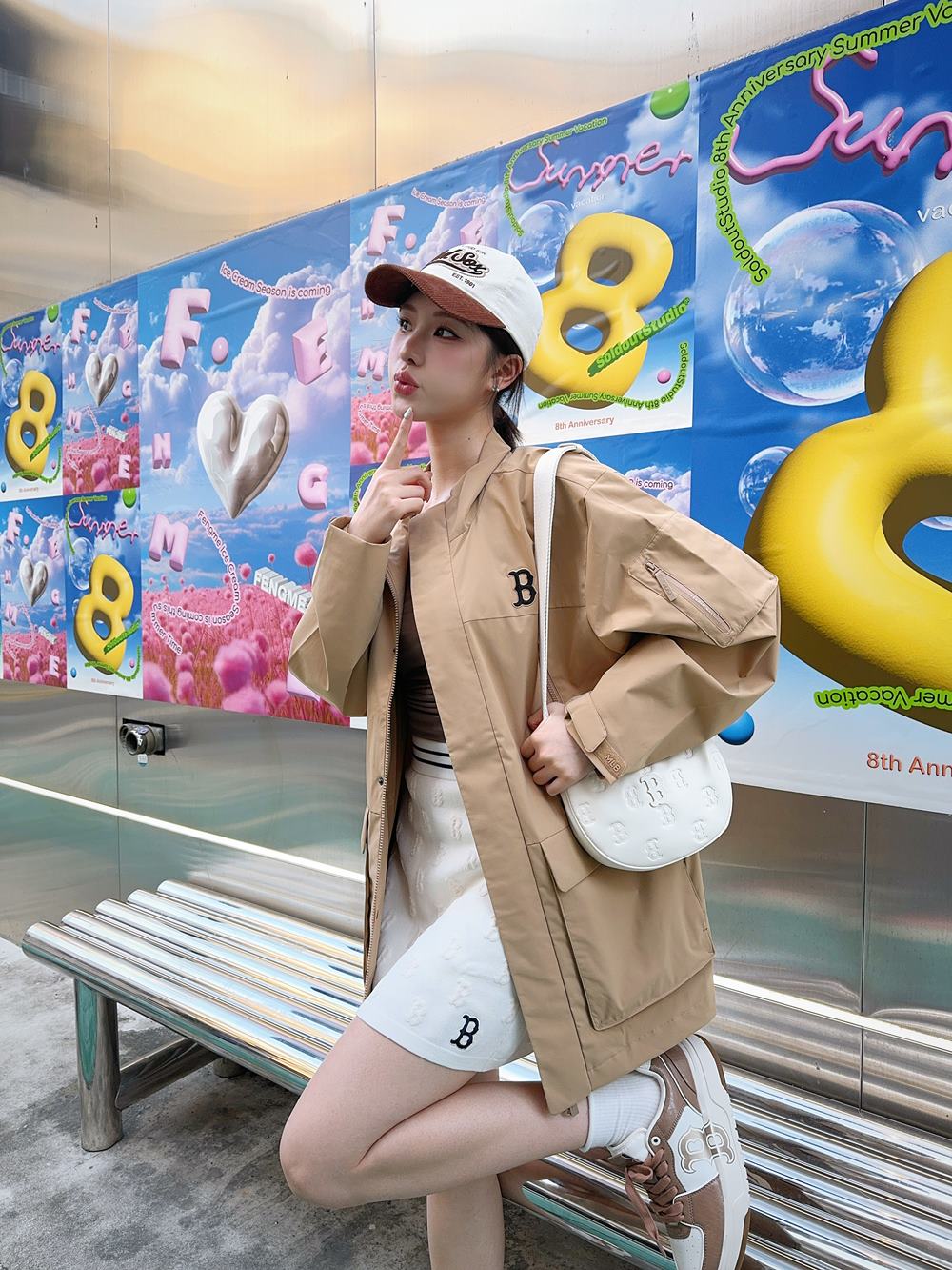 MLB X Una龐奇🍼奶茶色系穿搭 | MLB Korea TW