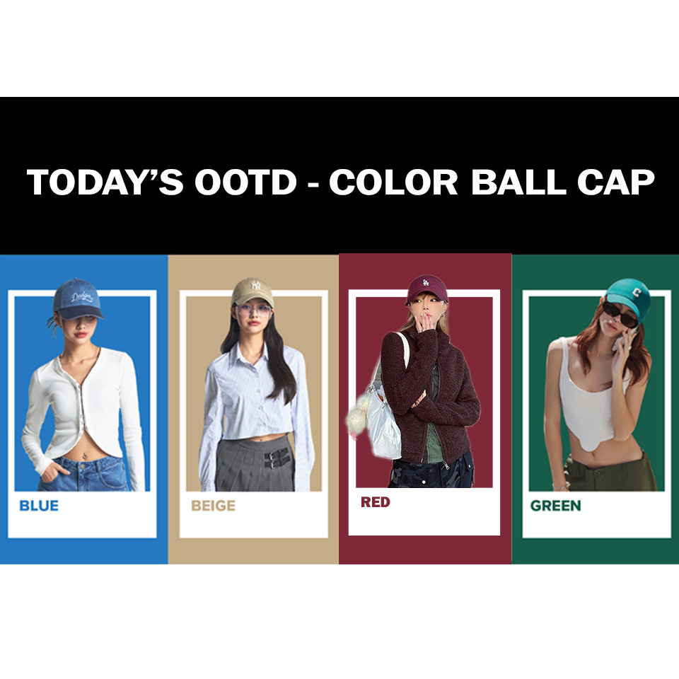TODAY'S OOTD - COLOR BALL CAP | MLB Korea TW
