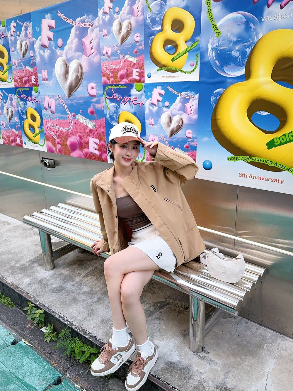 MLB X Una龐奇🍼奶茶色系穿搭 | MLB Korea TW